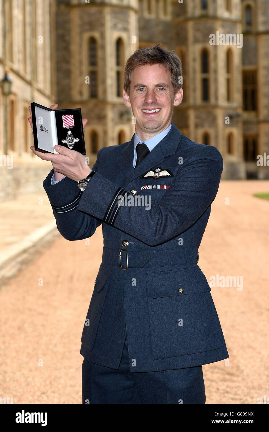Flight Lieutenant Edward Berwick Royal Air Force with his Air Force ...