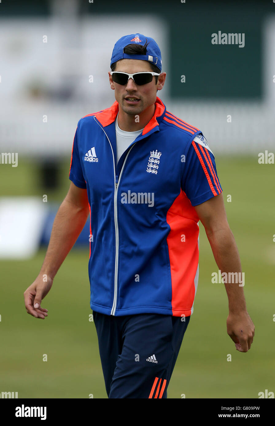 England's Alastair Cook during a training session at Lord's Cricket ...