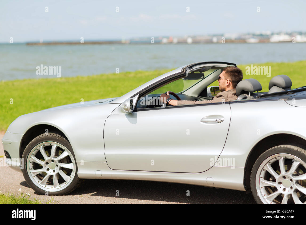 Inside car road cabriolet hi-res stock photography and images - Alamy
