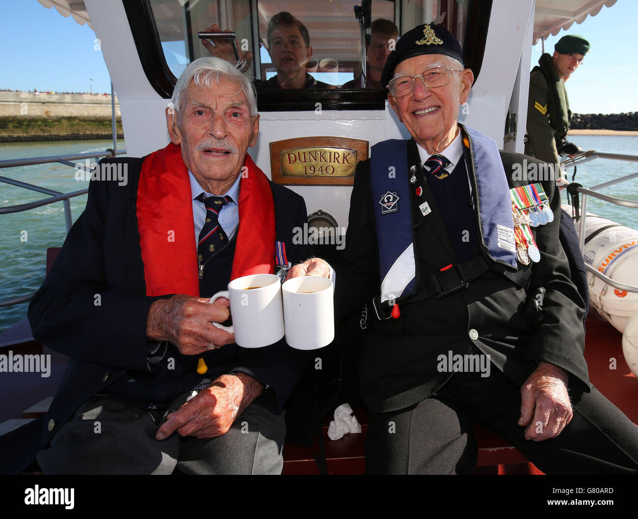 Dunkirk veterans Michael Bentall, 94, (left) and Garth Wright (95) on ...