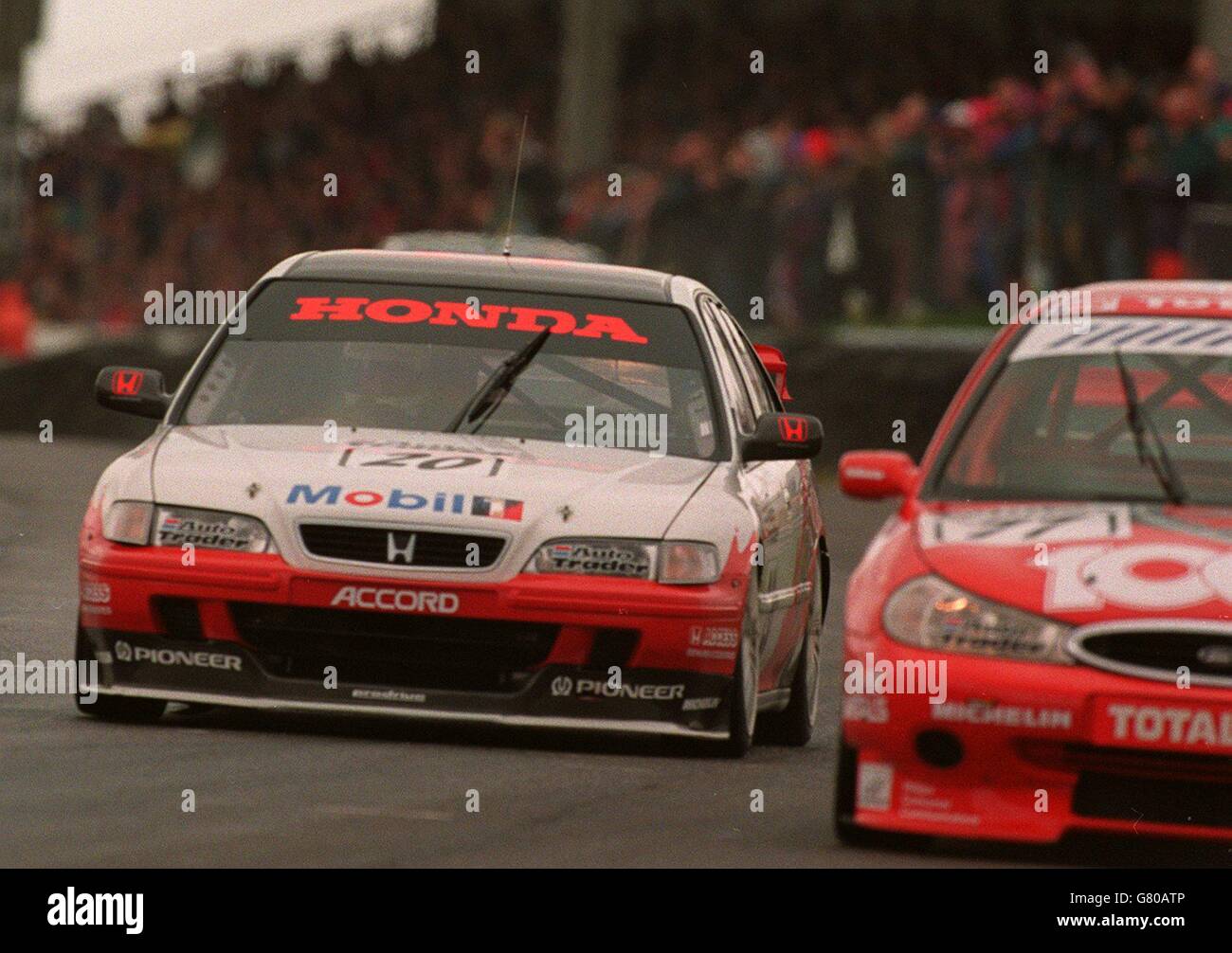 John cleland drives past colin gallie hi-res stock photography and ...