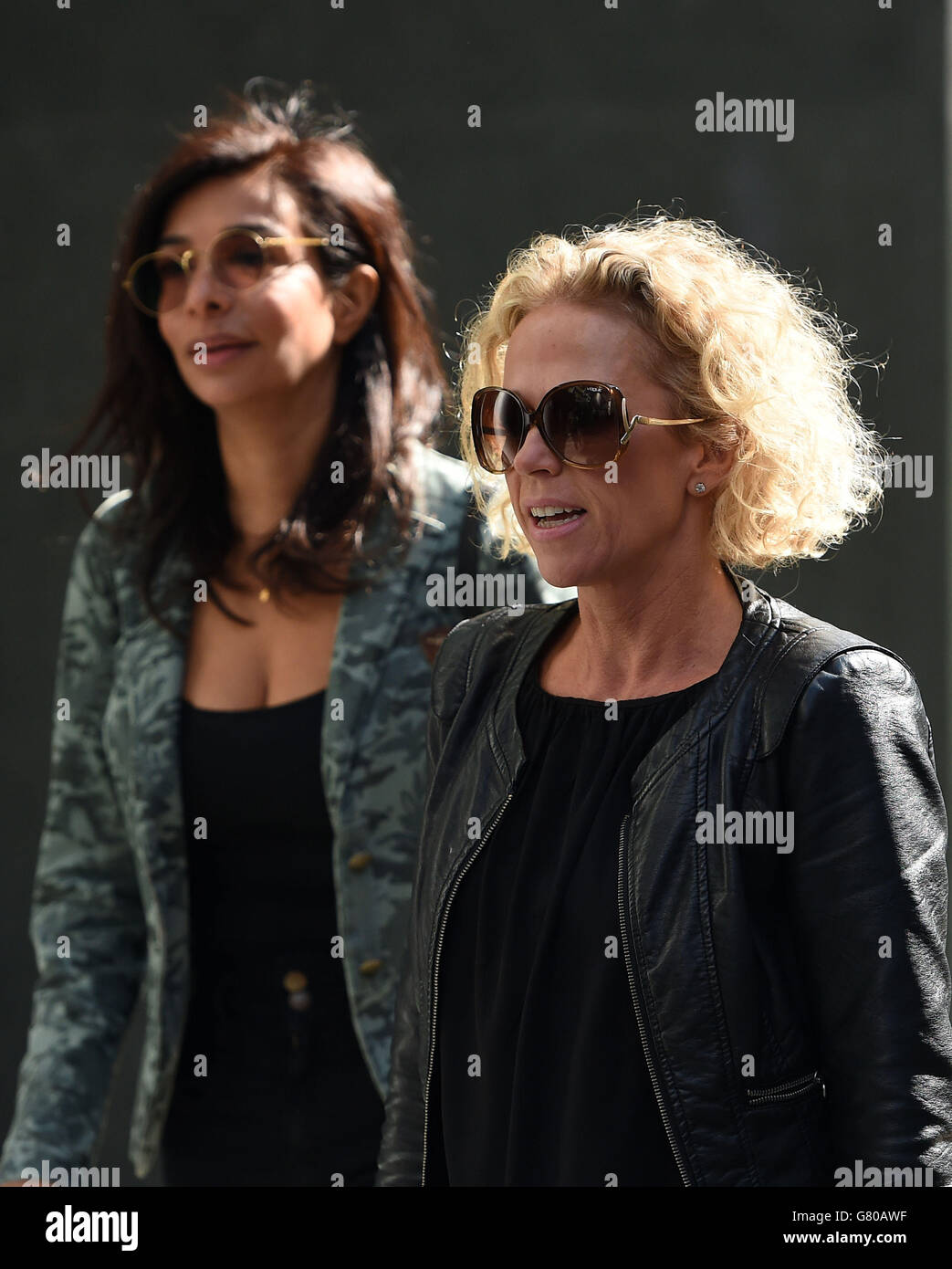 Actresses Shobna Gulati (left) and Lucy Taggart arrive at the Rolls ...
