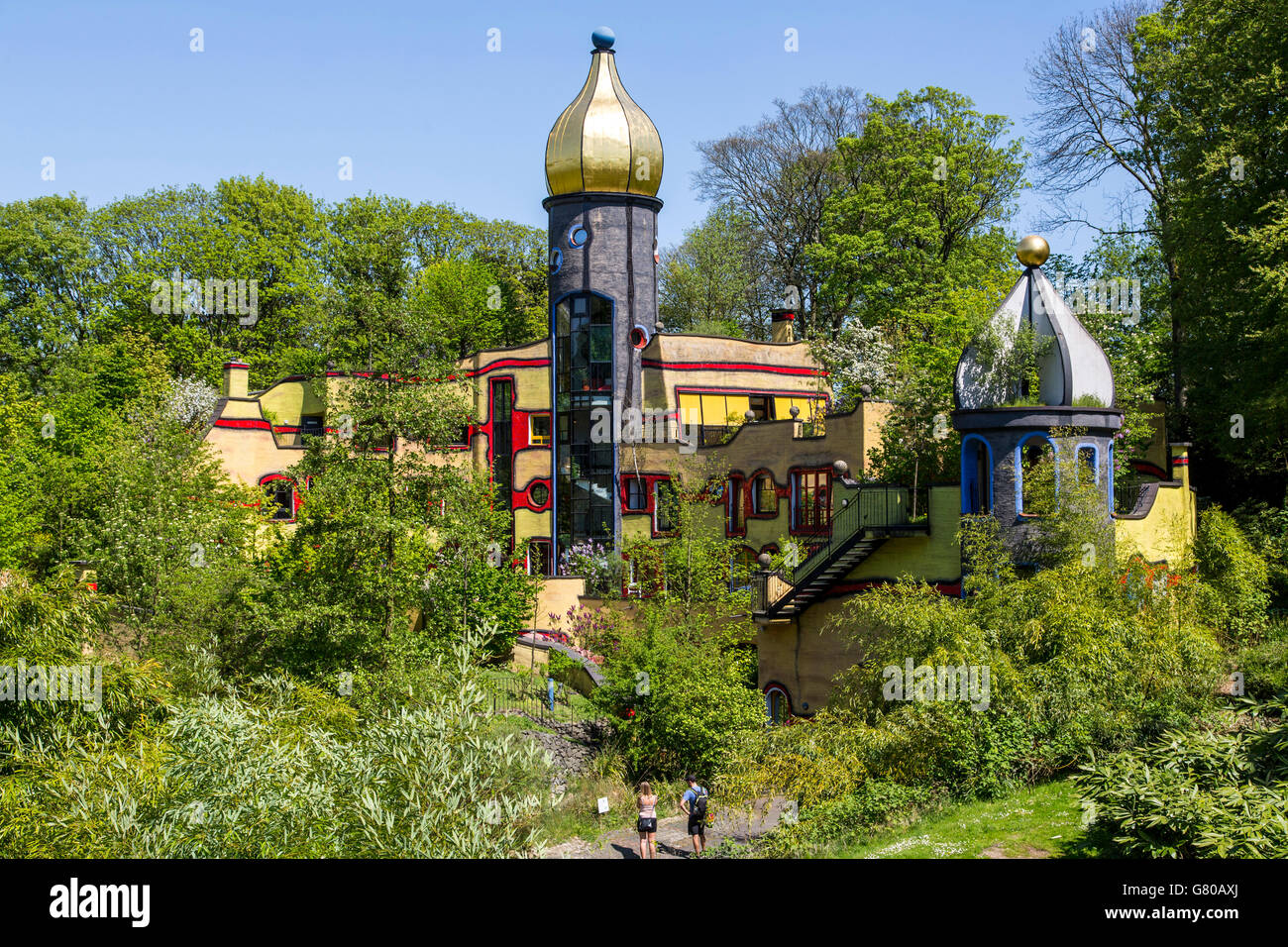 The Grugapark in Essen, Germany, a municipal park in the city center ...
