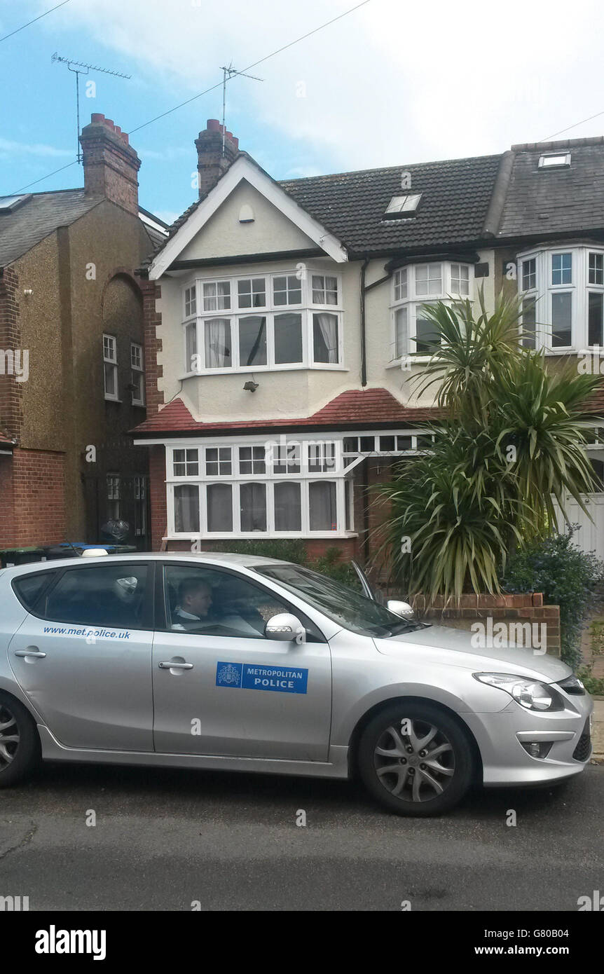 The home of Hugh Doyle in Enfield, one of the men due to appear in ...