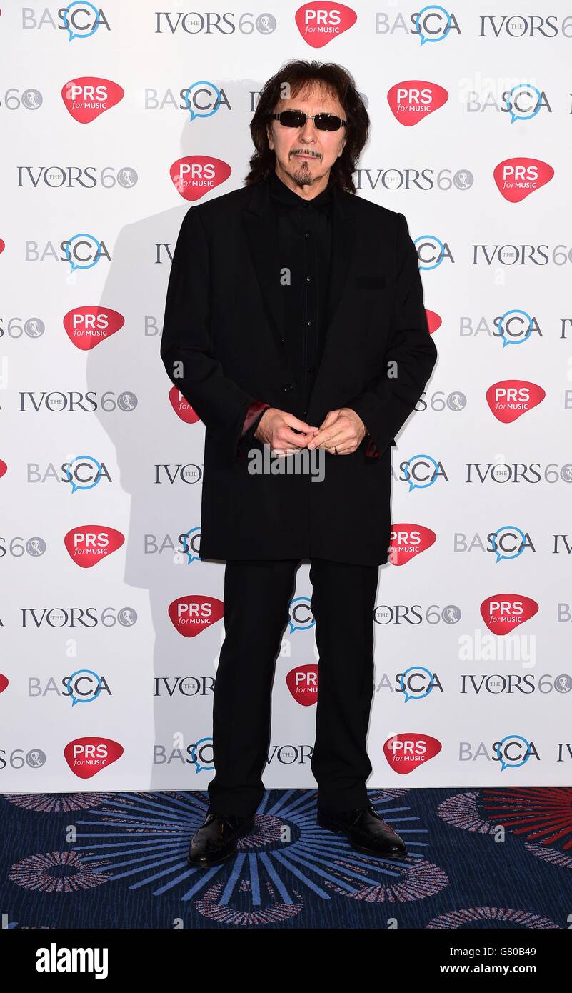 Tony Iommi arriving for the 60th annual Ivor Novello Awards, at ...