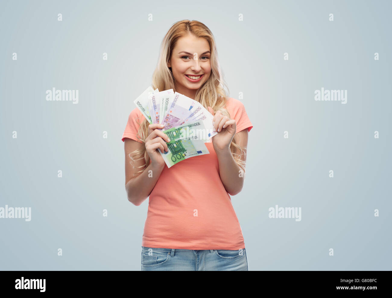 Happy cash winner hi-res stock photography and images - Alamy