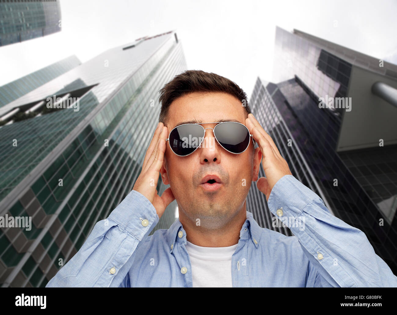Expression sunglasses hi-res stock photography and images - Alamy