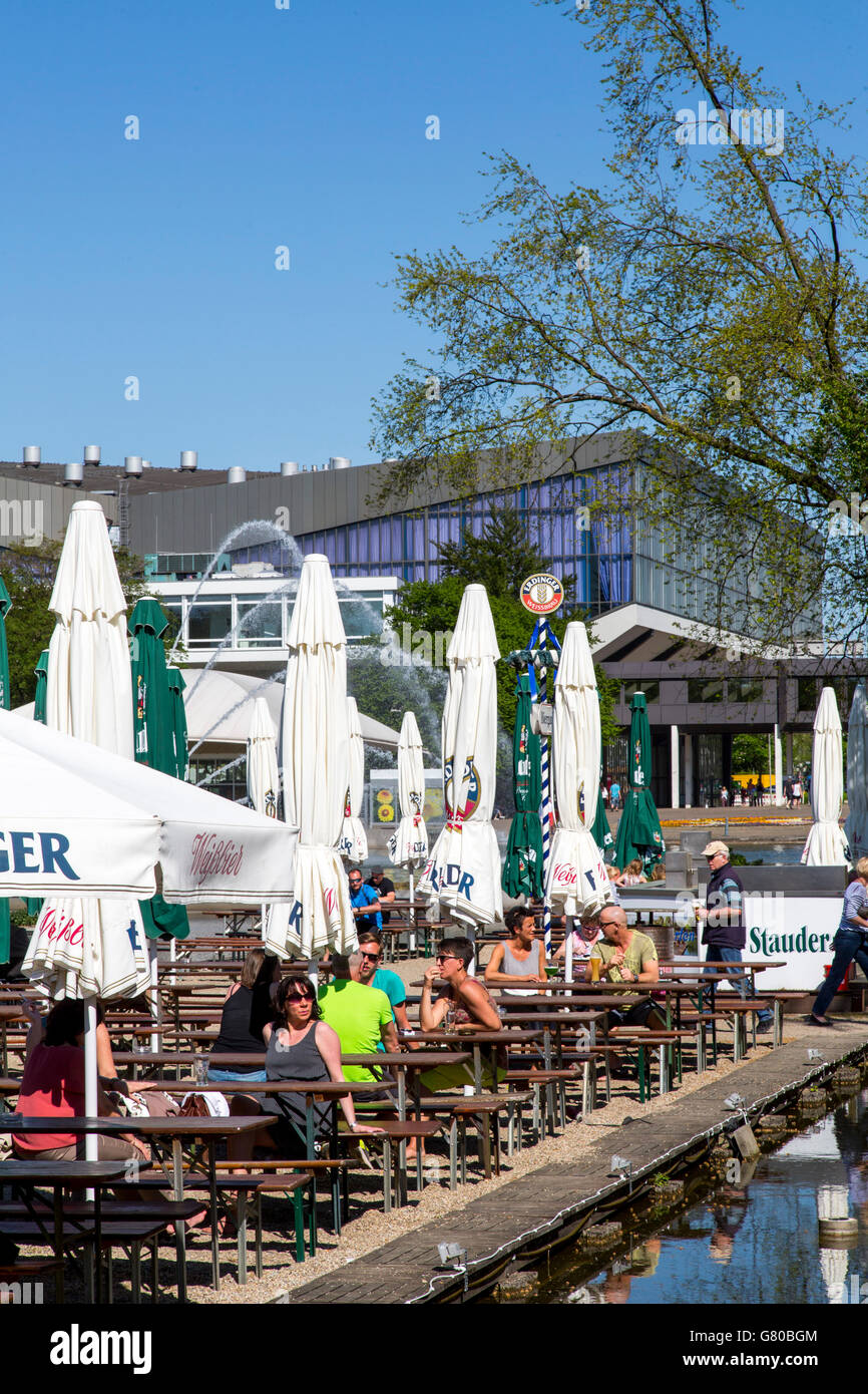 The Grugapark in Essen, Germany, a municipal park in the city center ...