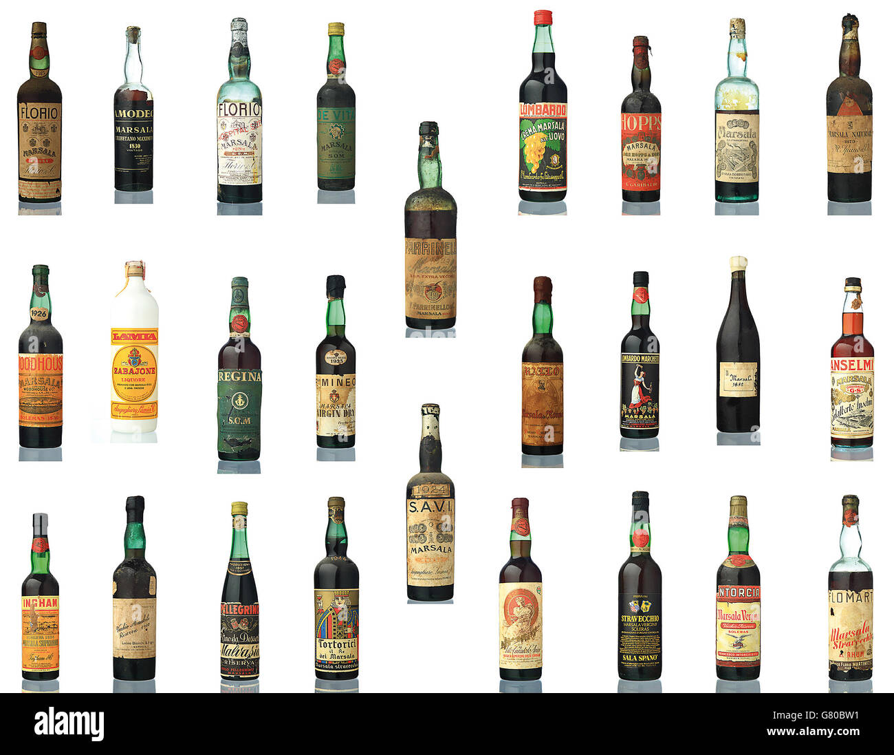 Italy Sicily Ancient Bottle of Wine Marsala Stock Photo - Alamy