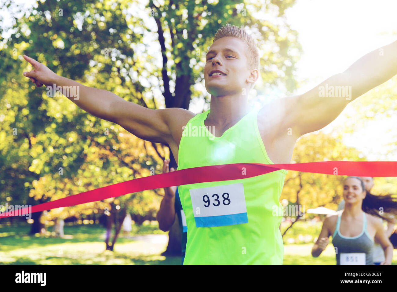 Teenage runner finish running race hi-res stock photography and images ...
