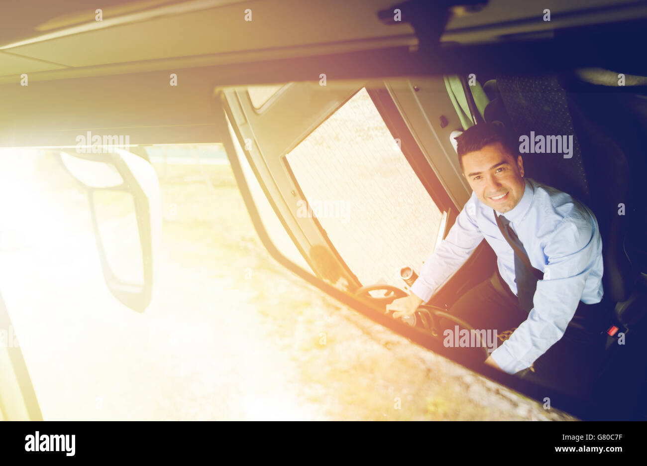 Bus mirror hi-res stock photography and images - Alamy