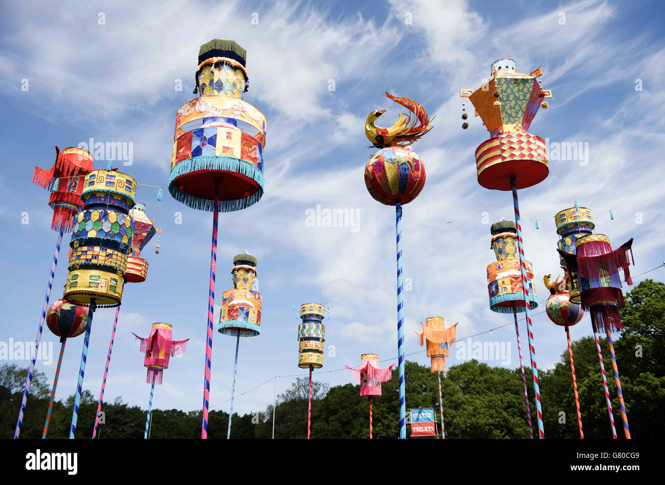 General view art installations common people festival hi-res stock ...