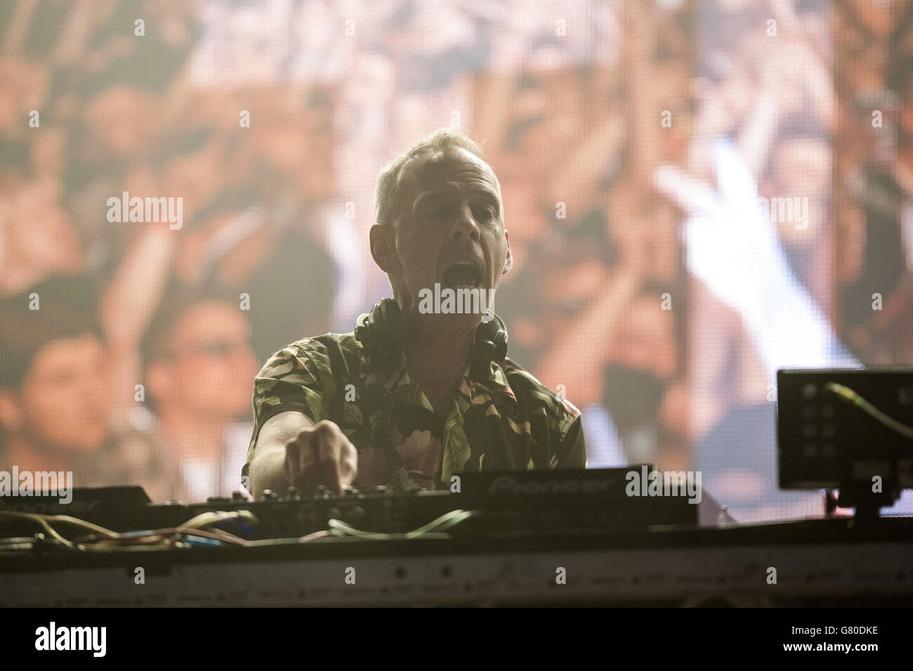 Fat boy slim norman cook performs live on common stage hi-res stock ...