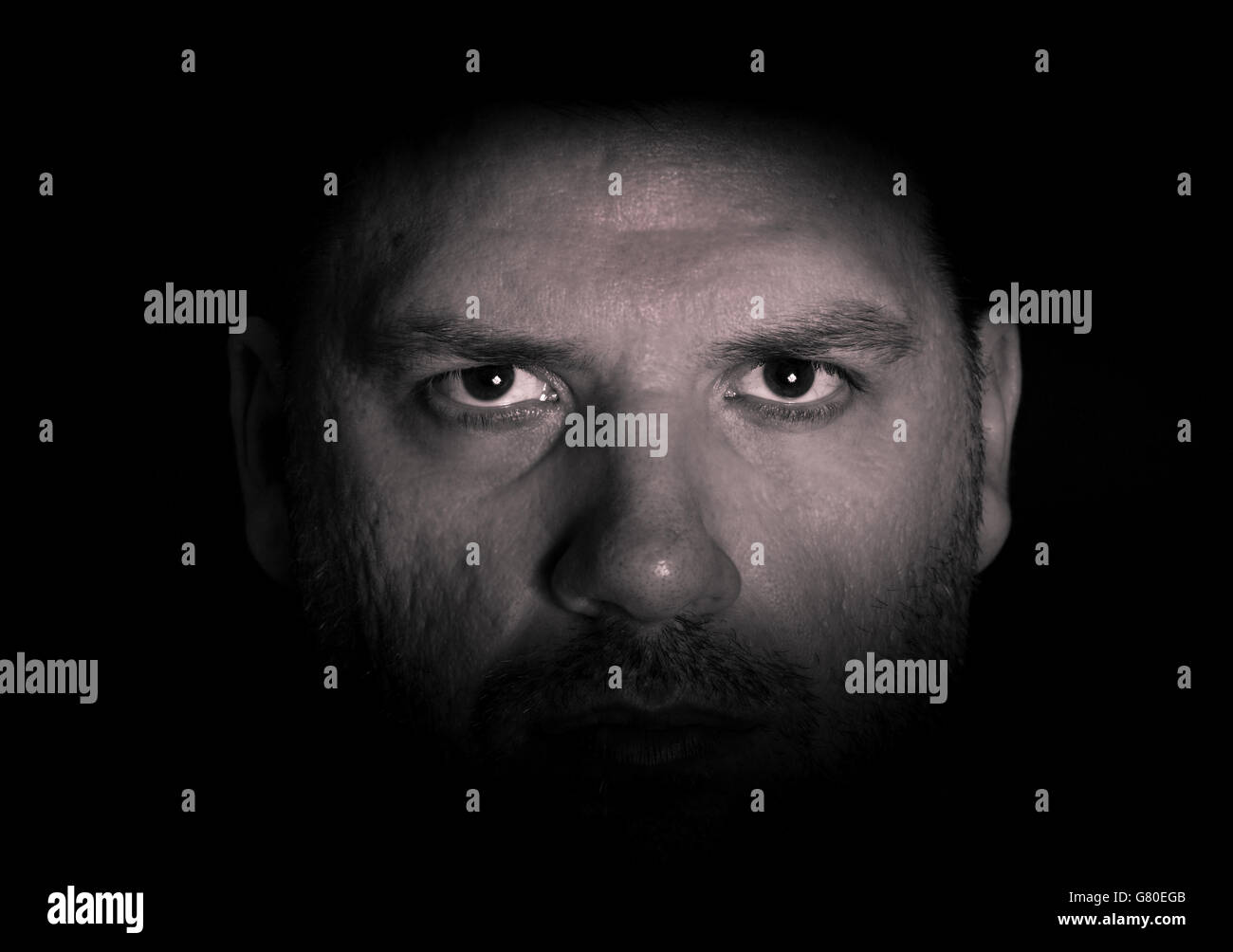 Studio low key profile portrait hi-res stock photography and images - Alamy