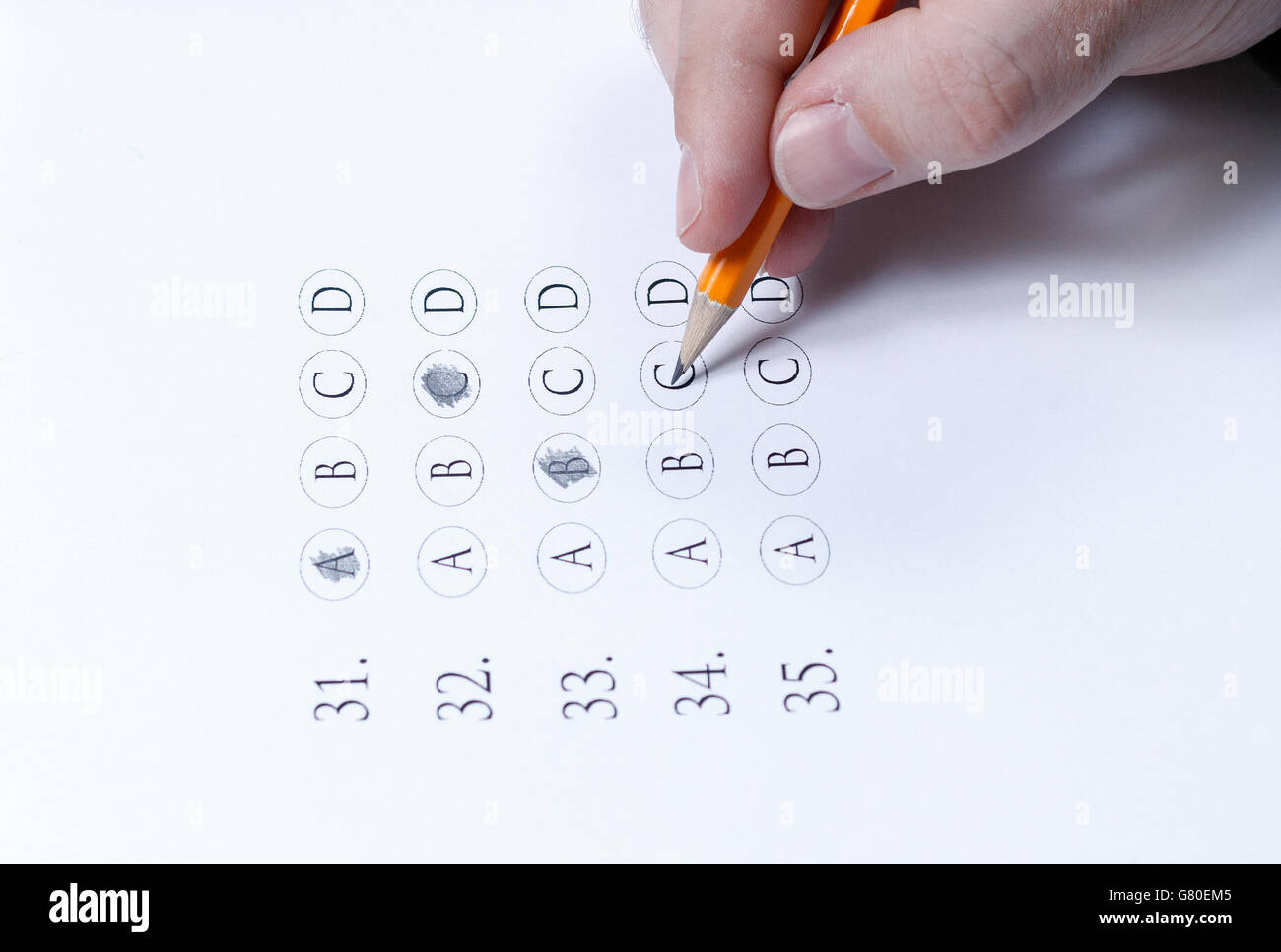 Multiple choice test hi-res stock photography and images - Alamy