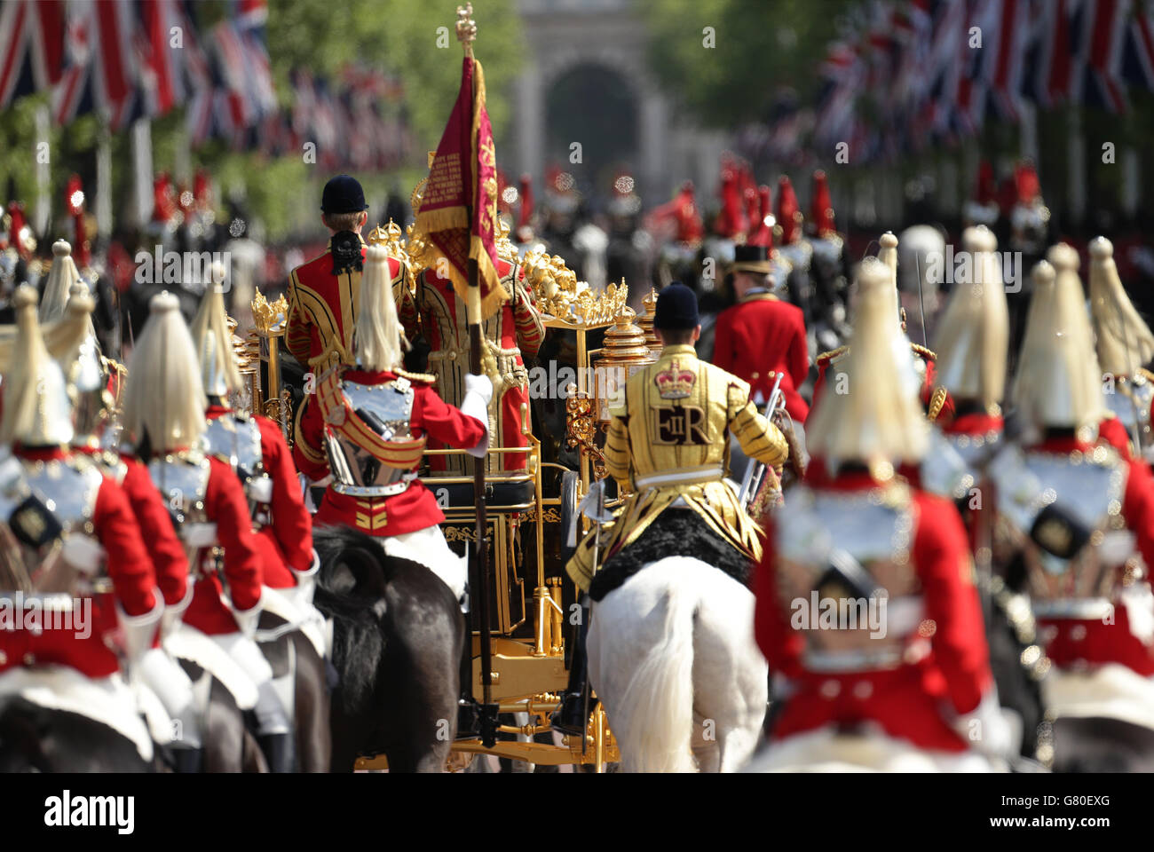 Queen Elizabeth II and The Duke of Edinburgh leave Buckingham Palace ...