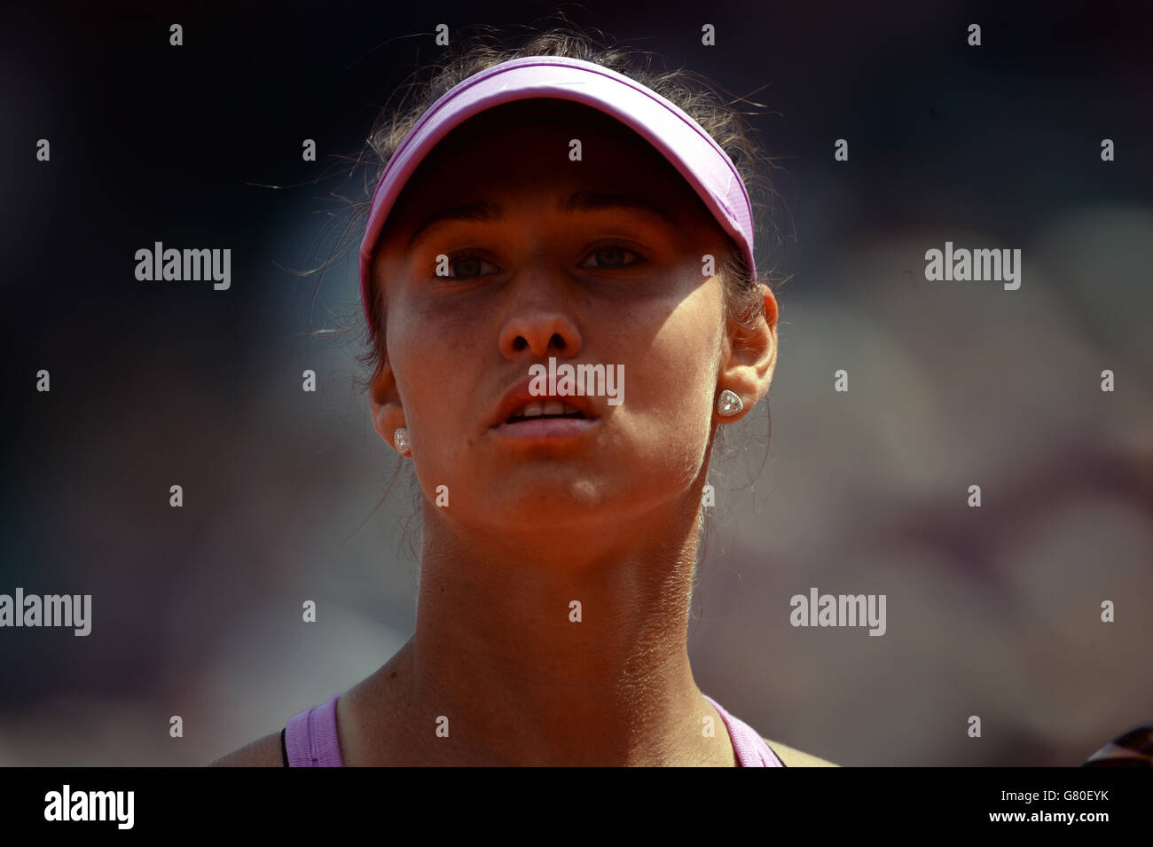 Vitalia Diatchenko during her 2nd round women's singles match against ...