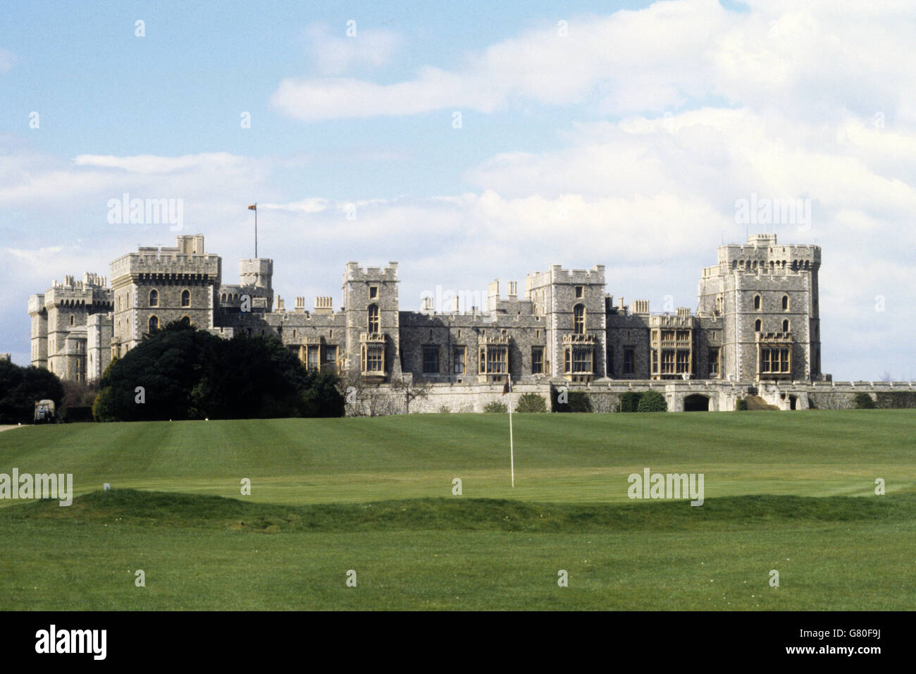 The East Terrace of Windsor Castle, with its golf course in the ...