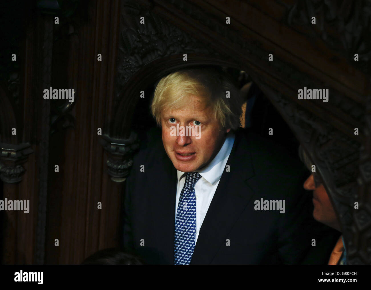 Mayor of London Boris Johnson during the State Opening of Parliament ...