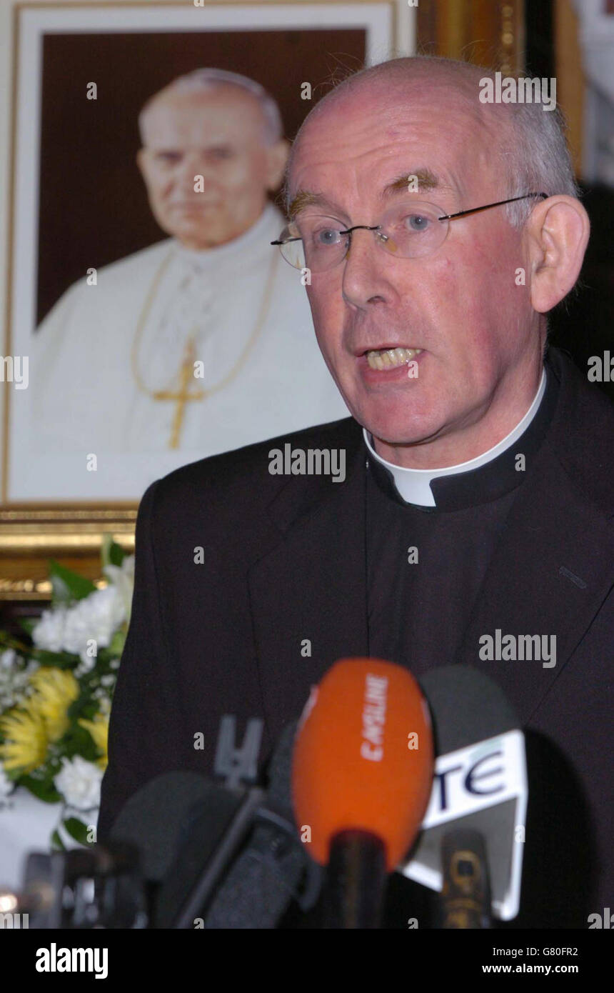The Catholic Primate of All Ireland, Archbishop Sean Brady, speaking to ...
