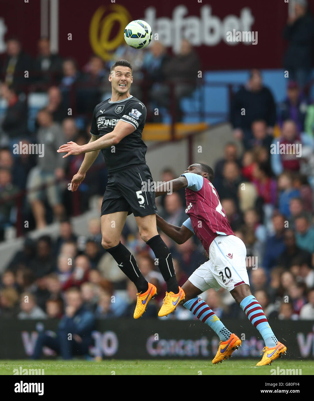 Jason Shackell of Burnley during the Barclays Premier League match at ...