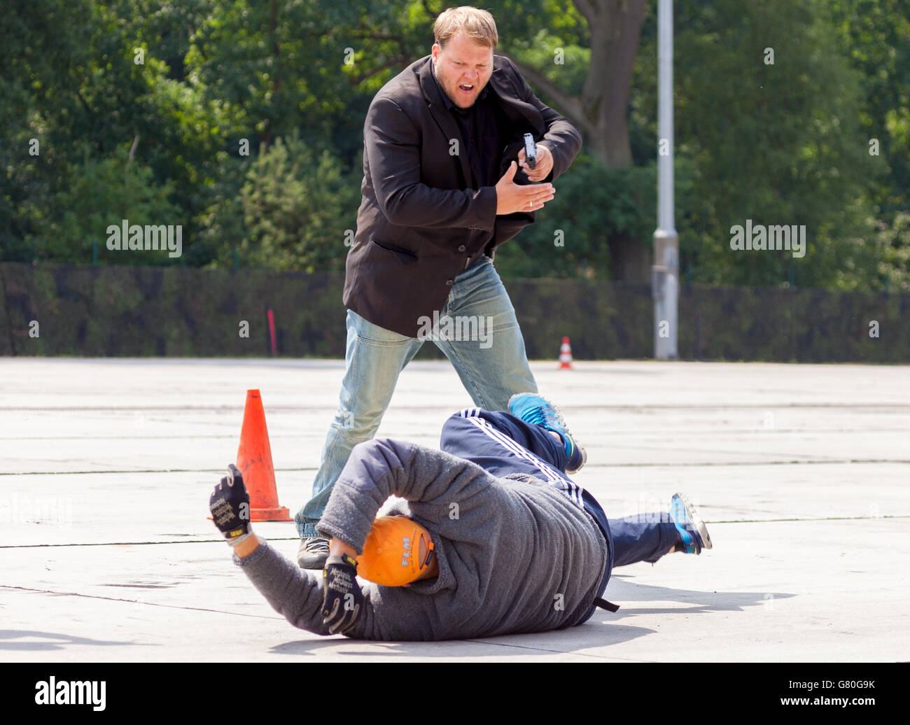 BURG / GERMANY - JUNE 25, 2016: german military police bodyguards ...