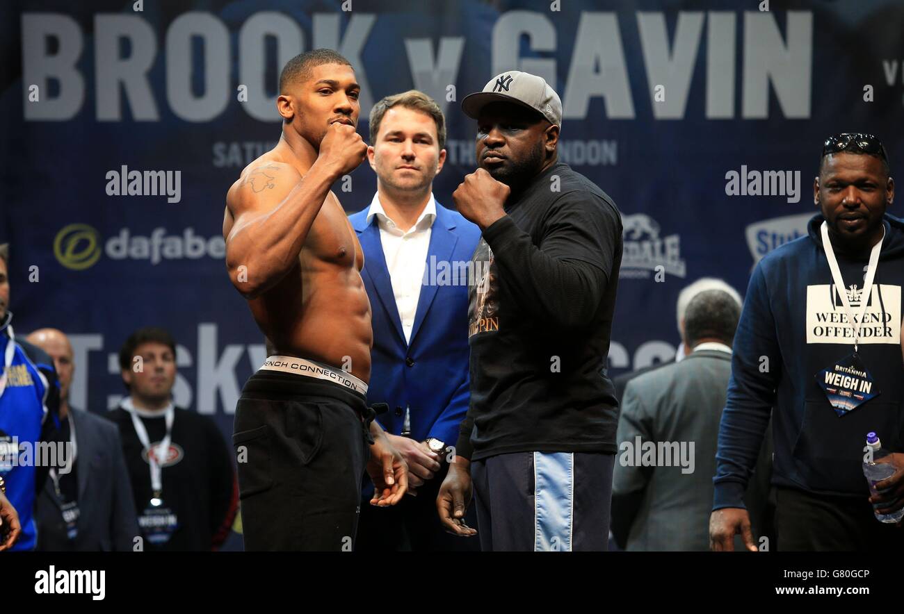 Boxing - Kell Brook v Frankie Gavin Weigh-in - The O2 Arena. Anthony ...