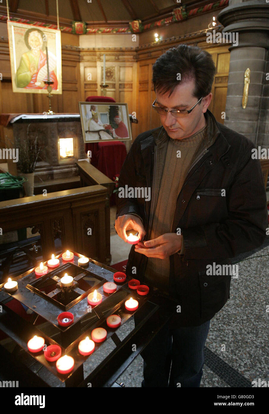 Irish singer Daniel O'Donnell at the St Mary's Roman Catholic Cathedral ...