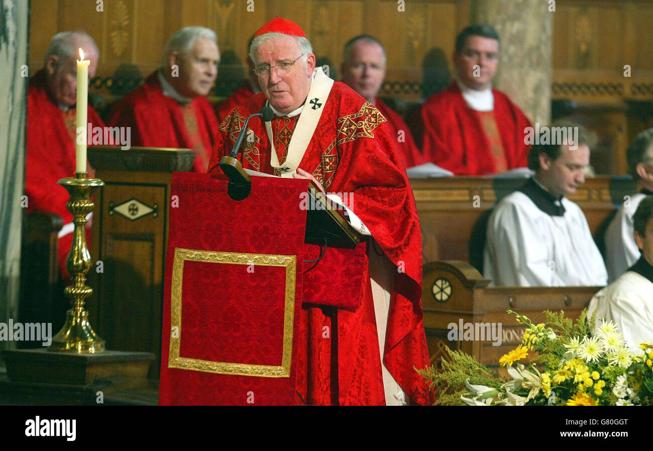 A requiem Mass led by Cardinal Cormac Murphy-O'Connor, head of the ...