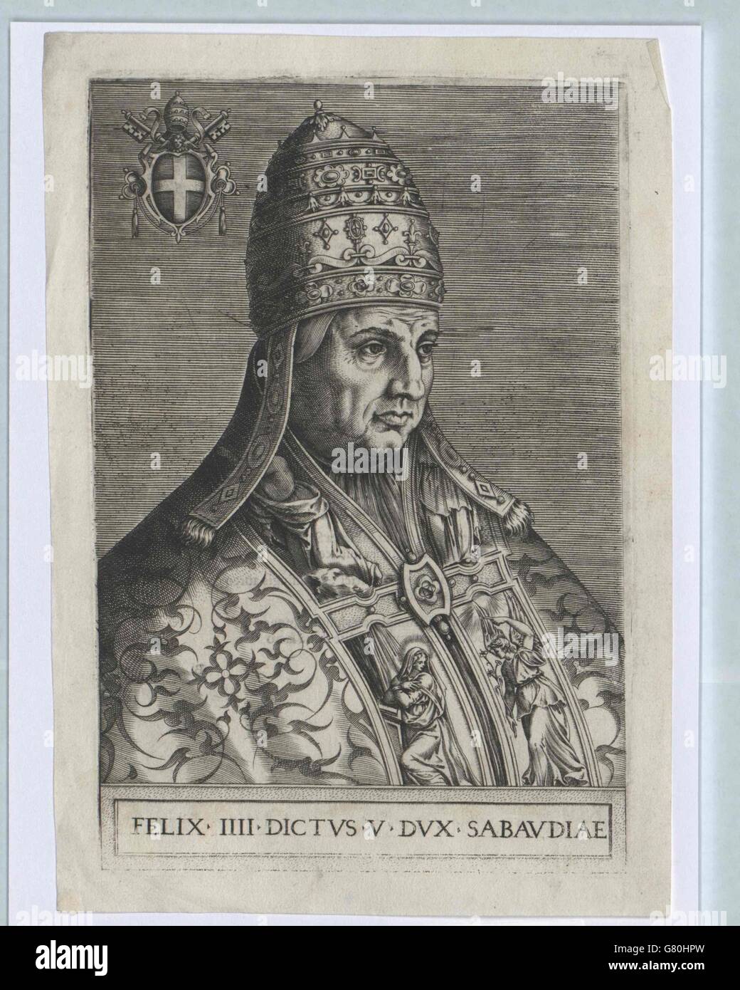 Felix IV., papa Stock Photo - Alamy