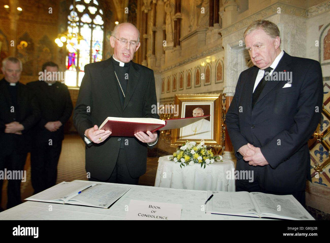The catholic primate of all ireland left reads short prayer hi-res ...