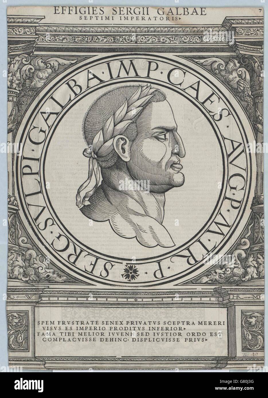 Galba, römischer Kaiser Stock Photo - Alamy