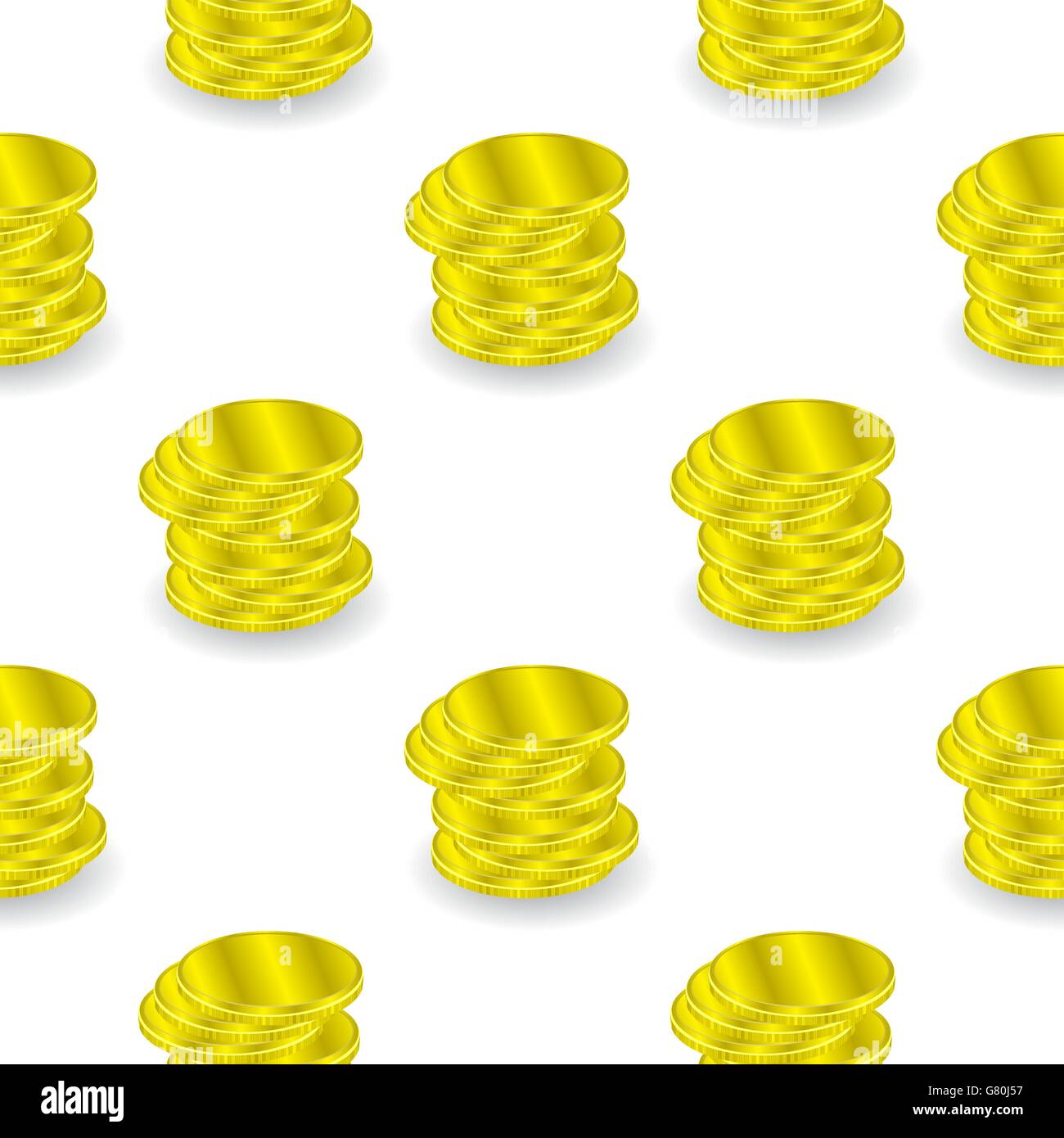 Yellow Coins Seamless Background Stock Vector Image & Art - Alamy