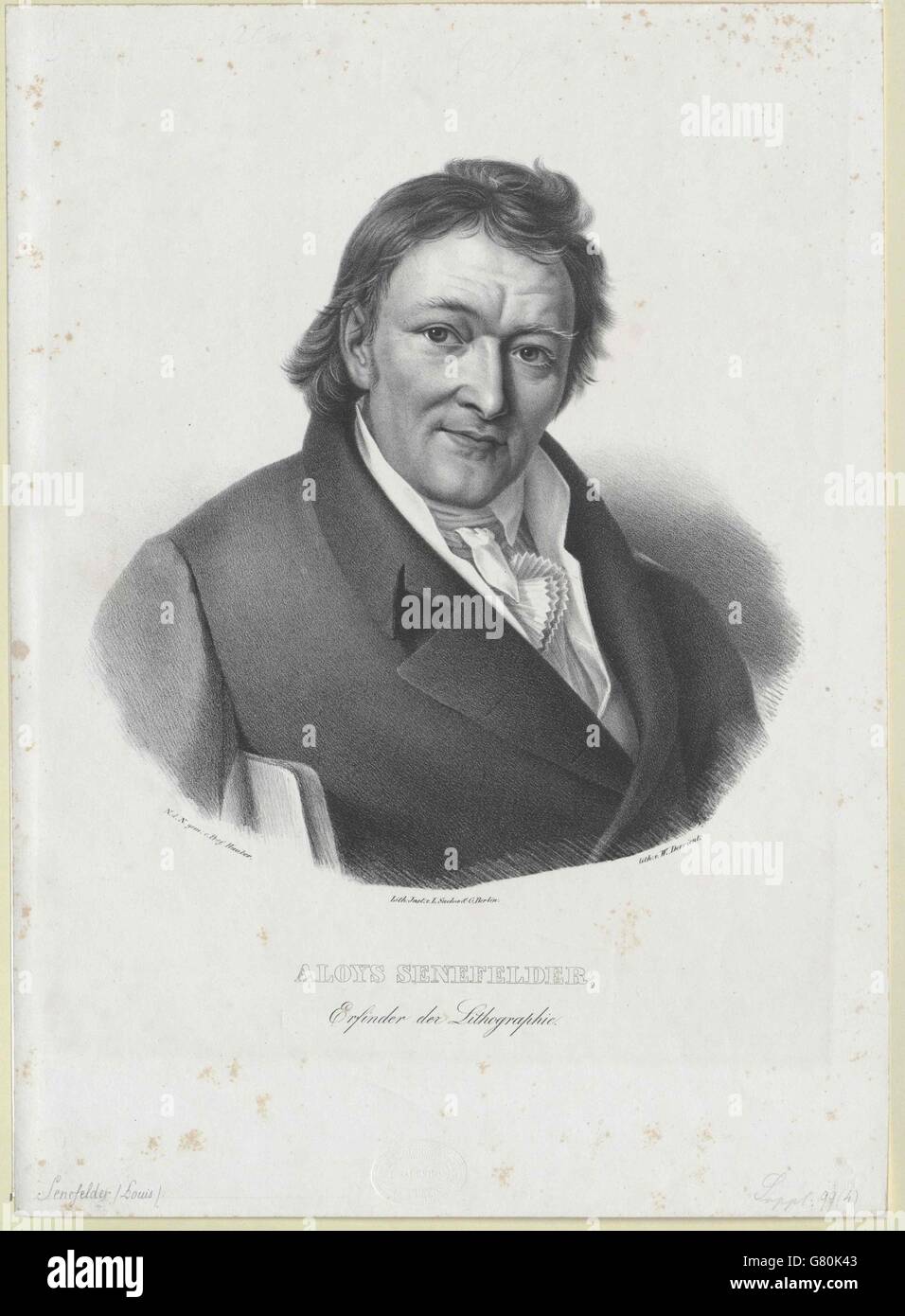 Senefelder alois hi-res stock photography and images - Alamy
