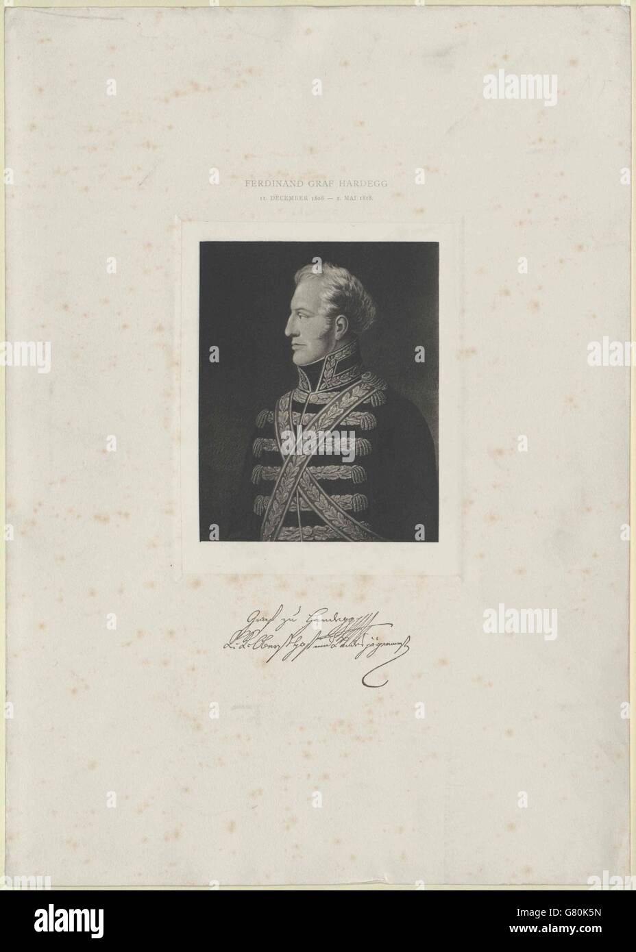 Hardegg, Johann Ferdinand Graf Stock Photo - Alamy