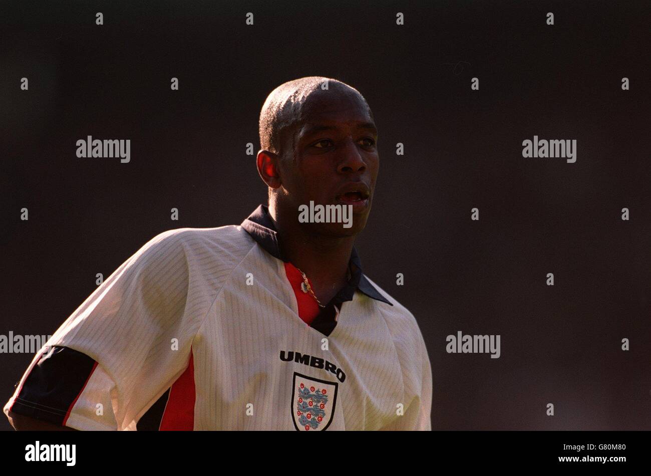 International Soccer - England v South Africa. Ian Wright, England ...