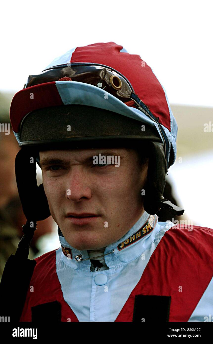 Jockey Tom Scudamore prepares for the John Smith's and Batleys ...