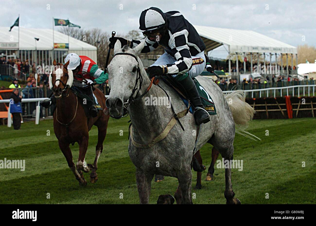 Jockey Tony Dobbin riding Monet's Garden clears on his way to win the ...