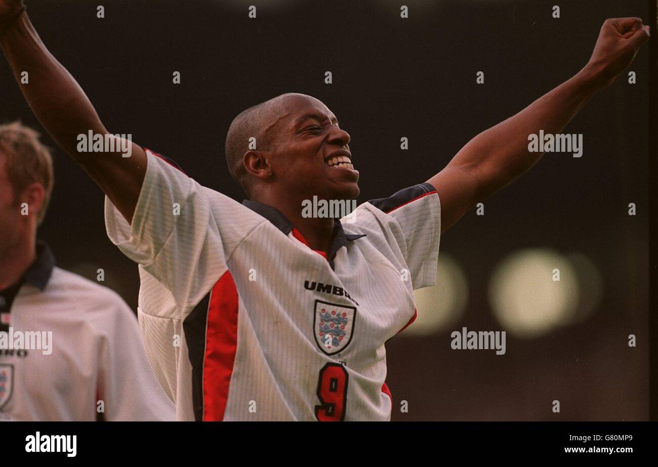 International Soccer - England v South Africa. Ian Wright, England ...