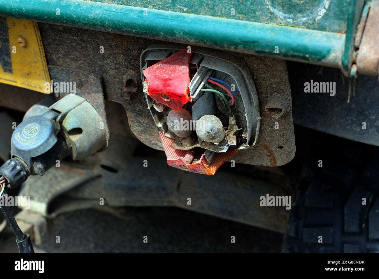 Broken tail light hi-res stock photography and images - Alamy
