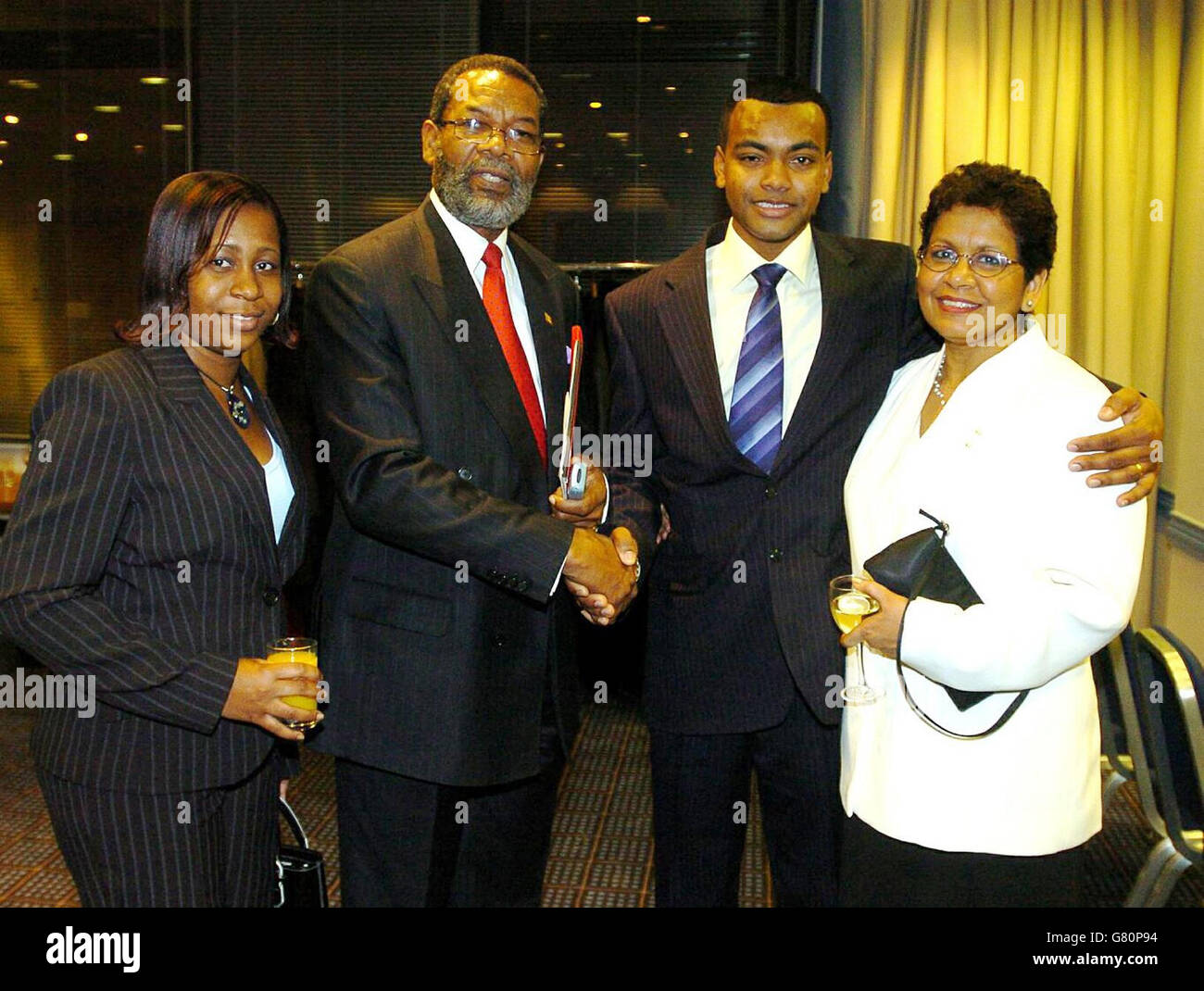 Private Johnson Beharry, who was awarded the VC medal, with his wife ...