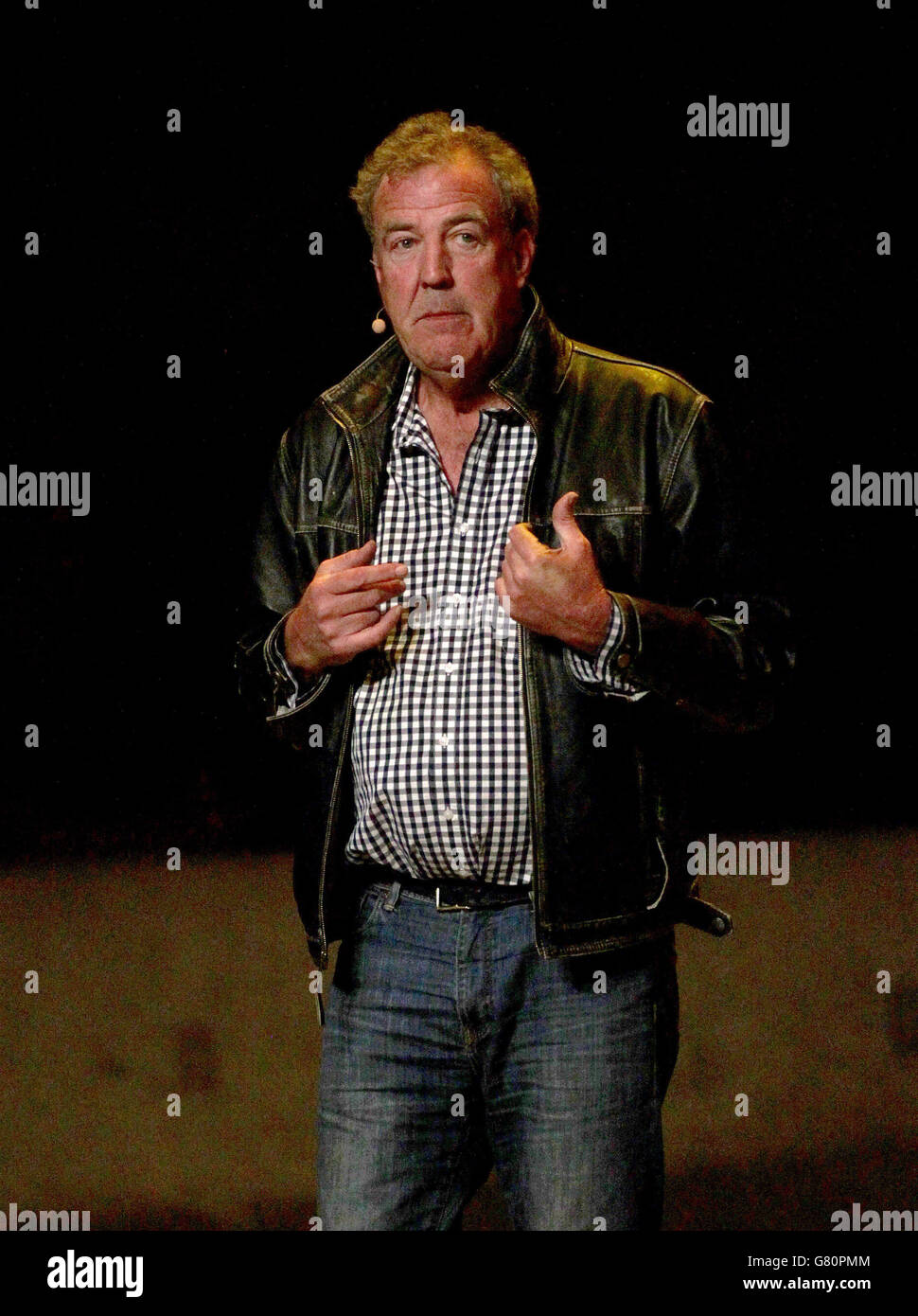 Clarkson, Hammond and May Live - Belfast. Jeremy Clarkson during the ...