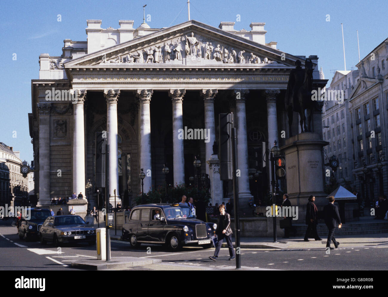 General Views of London. The Royal Exchange building, in the City of ...