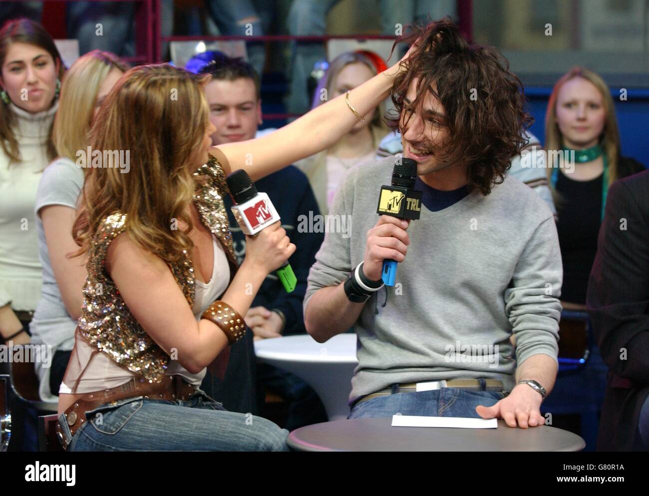 MTV TRL - Total Request Live Show - Leicester Square Studios Stock ...