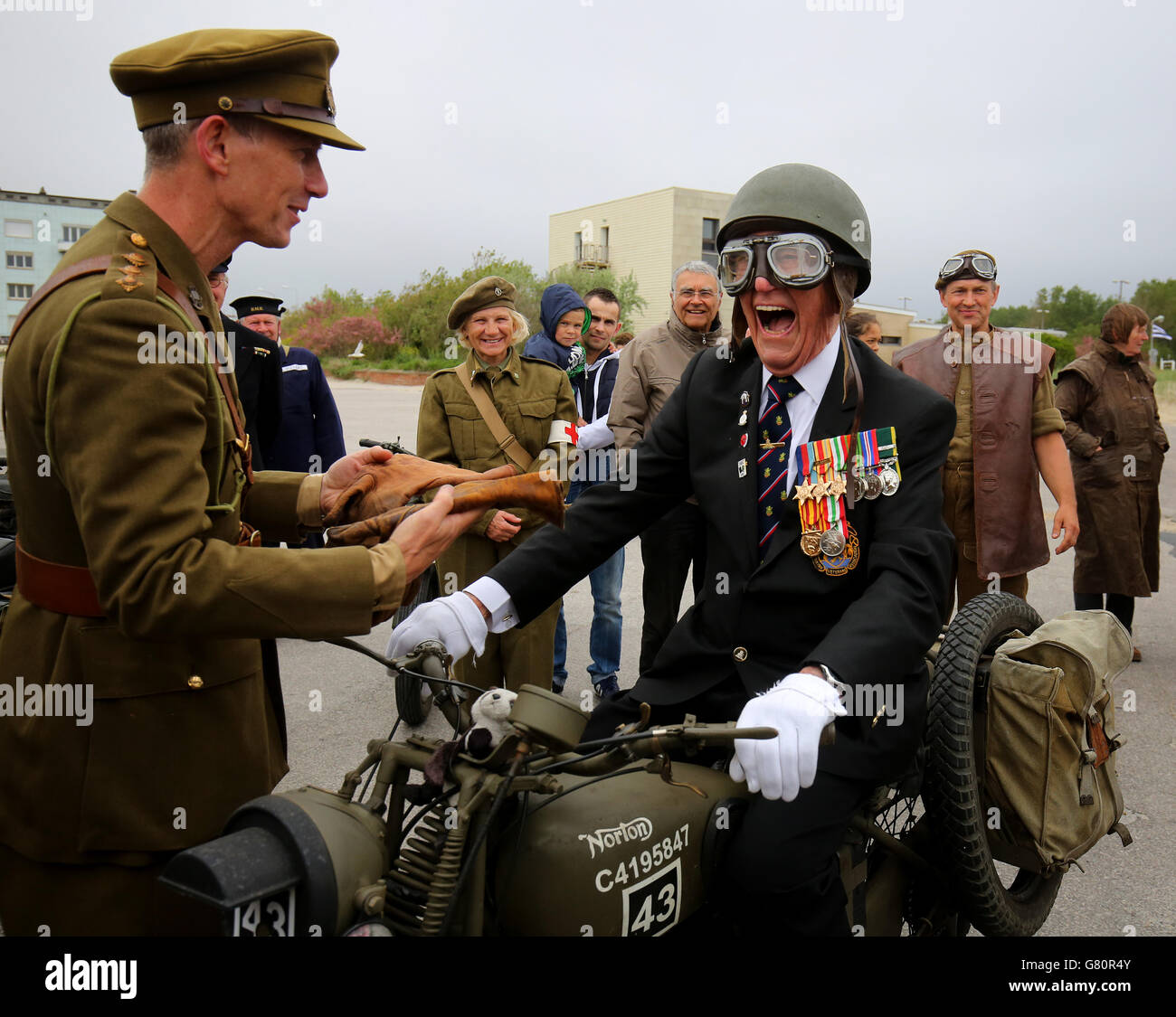 Dunkirk veteran Garth Wright, aged 95, sits on a World War II 1940 ...