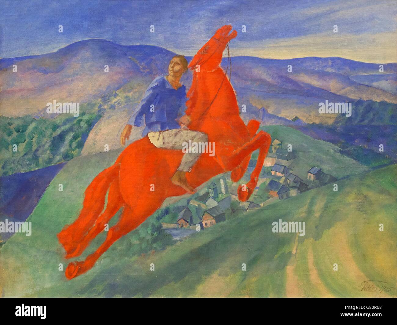 Fantasy, by Kuzma Petrov-Vodkin, 1925, Russian Museum, Saint Petersburg ...
