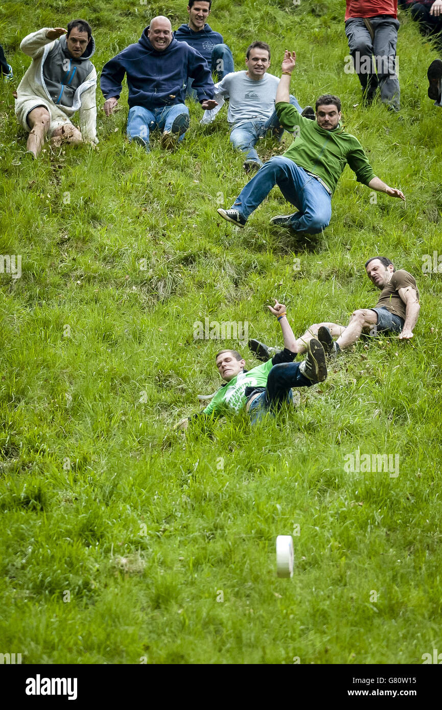Cheese Rolling race Stock Photo - Alamy