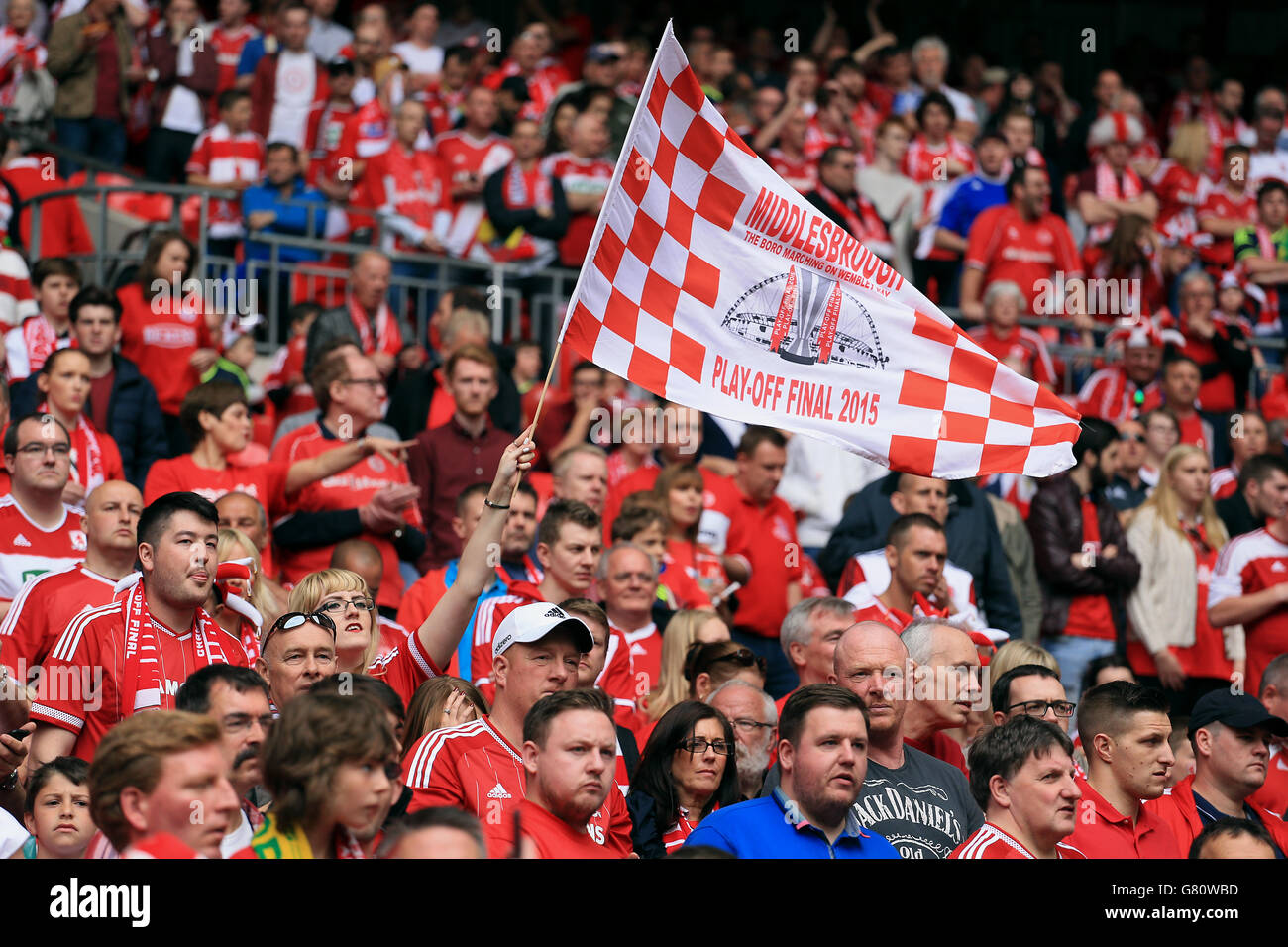 Middlesbrough fans wembley hi-res stock photography and images - Alamy