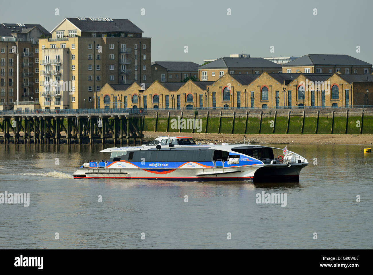 Cyclone clipper, Thames Clippers, Greenwich, East London, United ...