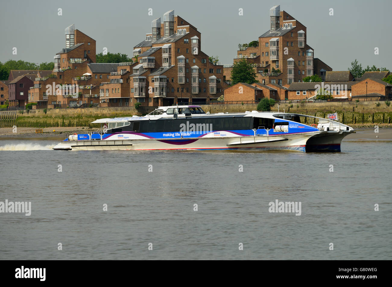 Typhoon clipper, Thames Clippers, Greenwich, East London, United ...